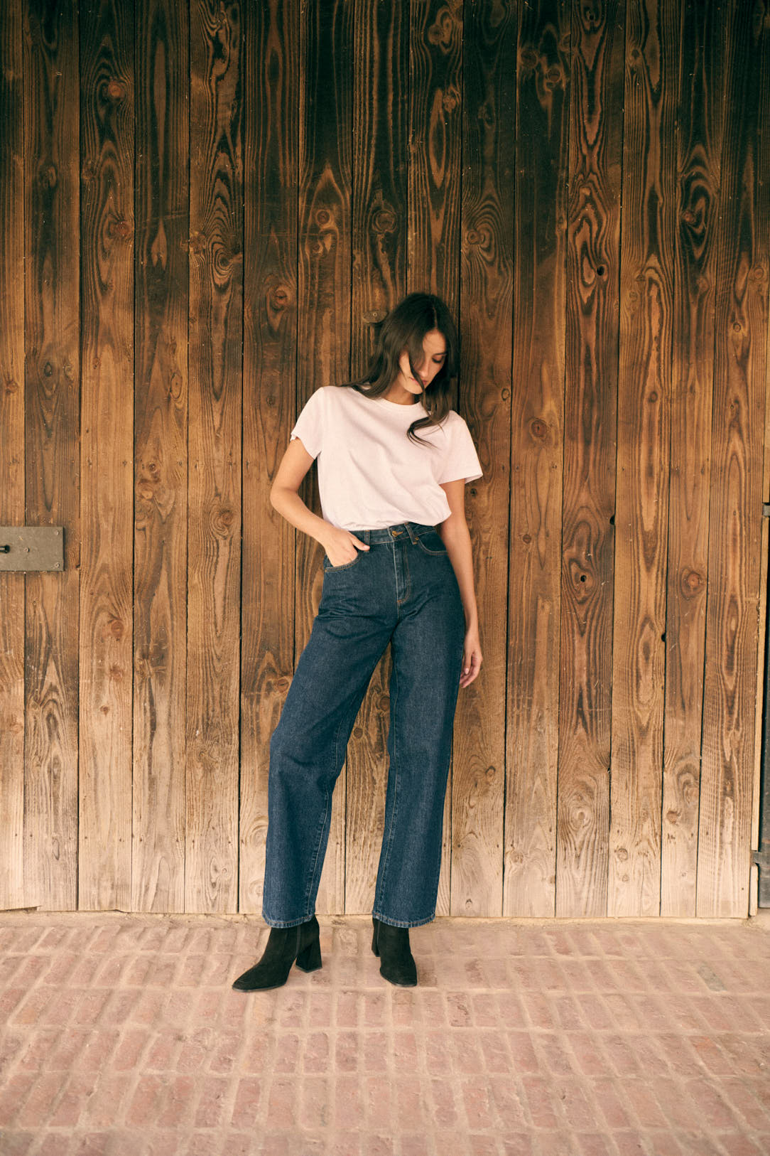 Perrine : Jean Straight Droit, Brut - Petite Mendigote